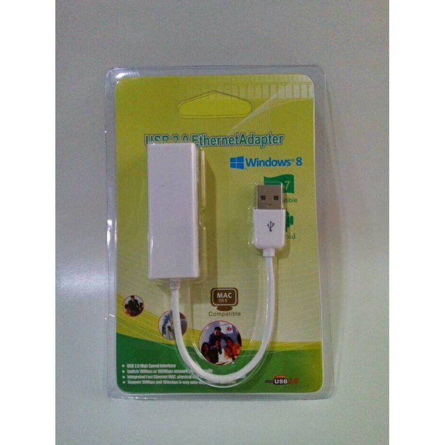 Jual kabel / kable / converter usb lan adapter usb to ethernet rj45 ...