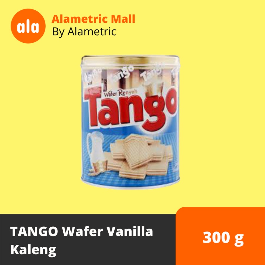 Jual TANGO WAFER VANILLA KALENG 300 GRAM - ALAMETRIC MALL | Shopee ...