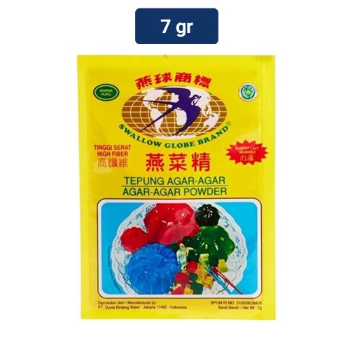 Jual Ager Swallow Cap Rumput Walet ( 7gram x 1 pcs ) Agar-Agar Putih ...