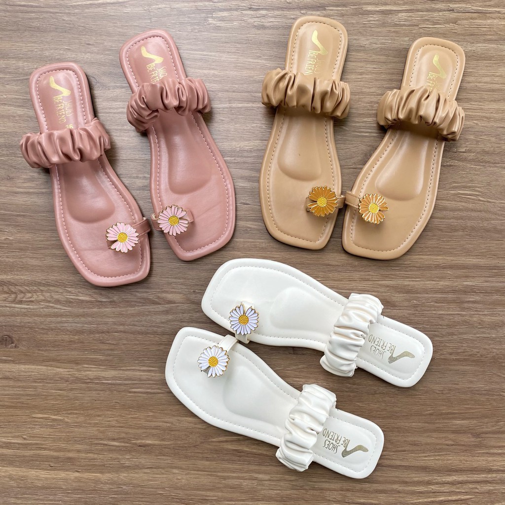 Jual SANDAL TEPLEK WANITA SUNFLOWERS | Shopee Indonesia