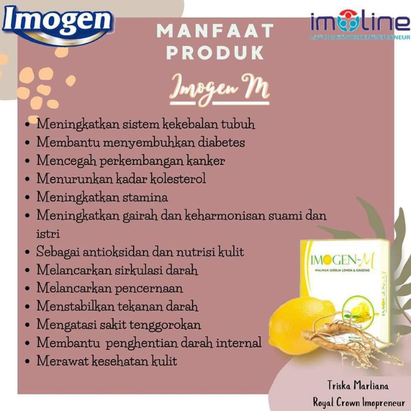 Jual IMOGEN M, 1 box isi 25 sachet | Shopee Indonesia