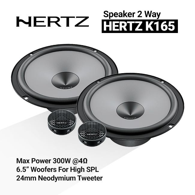 Jual Speaker Split 2 Way HERTZ K 165 UNO Coaxial 2 Way Hertz X 165 UNO | Shopee Indonesia