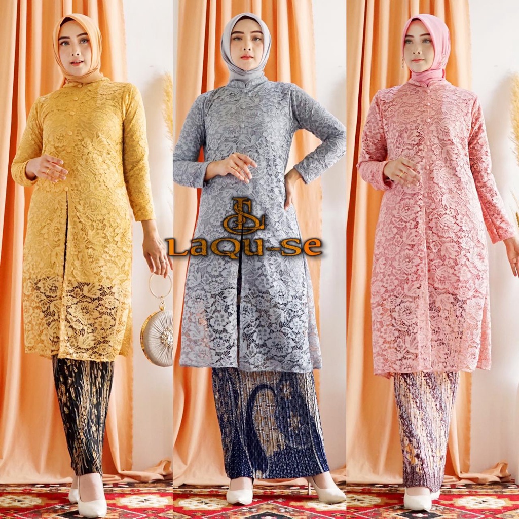 Jual Stelan Kebaya Brukat Modern Kebaya Wisuda Set Kebaya Terbaru ...