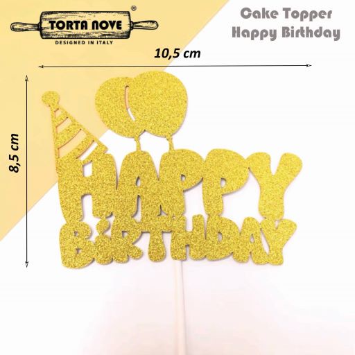 Jual [COD] Cake topper HAPPY BIRTHDAY termurah/ Cake topper KERTAS / Dekorasi kue ulang tahun ...