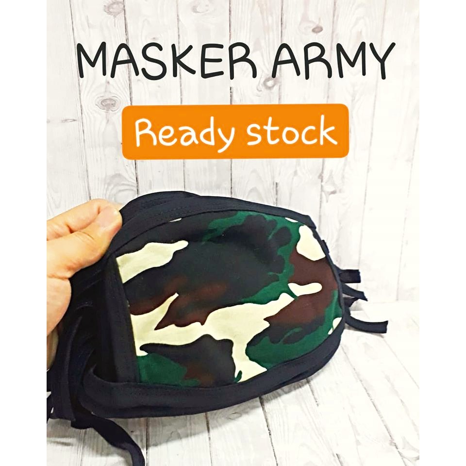 Jual MASKER ARMY ( MASKER KAIN ) | Shopee Indonesia