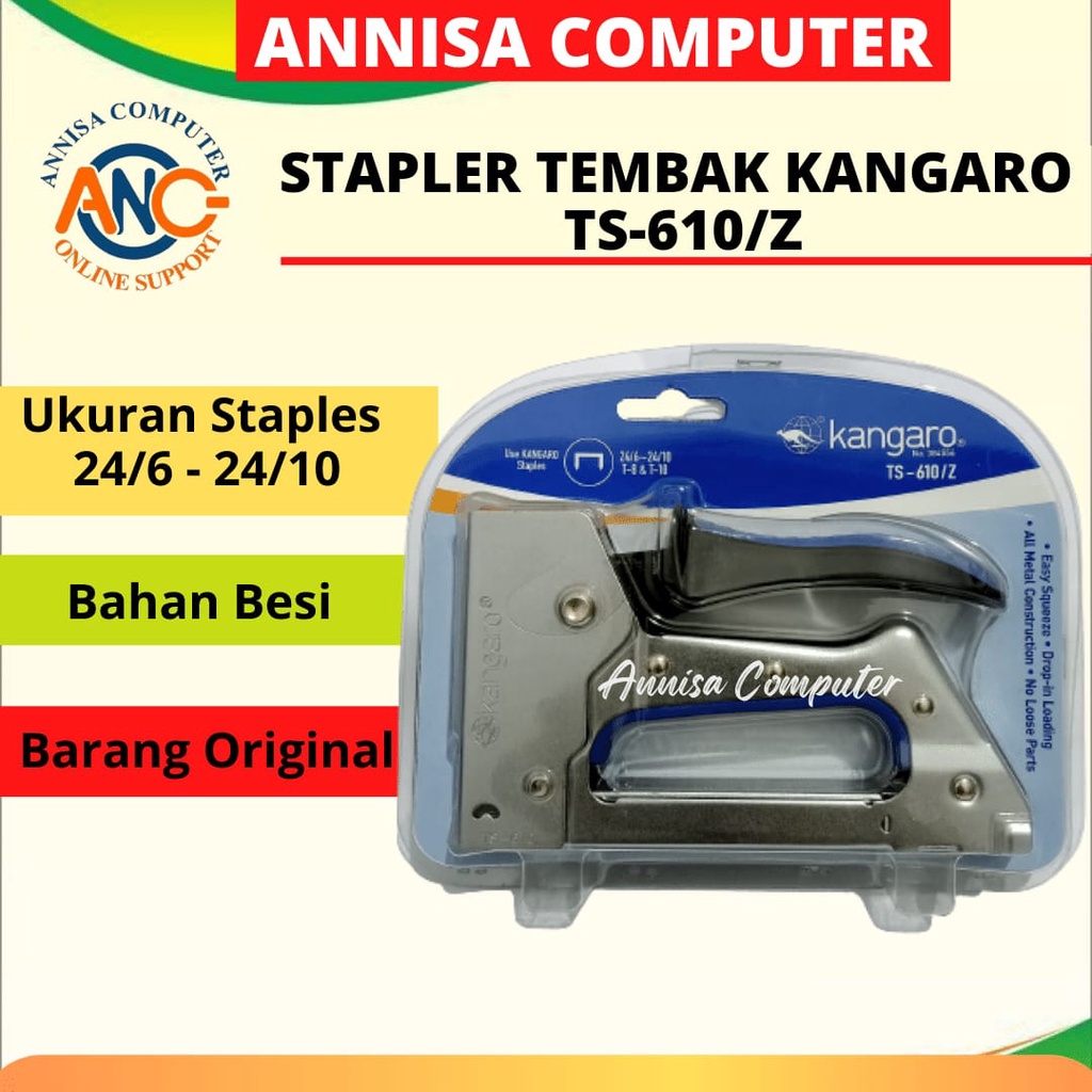 Jual Stapler Tembak Kangaro / TS - 610/Z / Staples / Gun Tacker ...