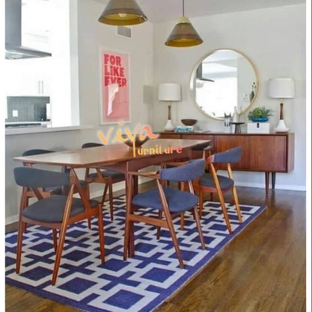 Jual meja makan retro,mebel jepara,furniture | Shopee Indonesia