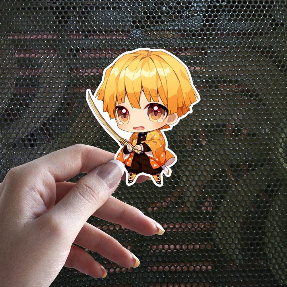 Jual Sticker Decal Vinyl Tahan Air Zenitsu Agatsuma Demon Slayer ...
