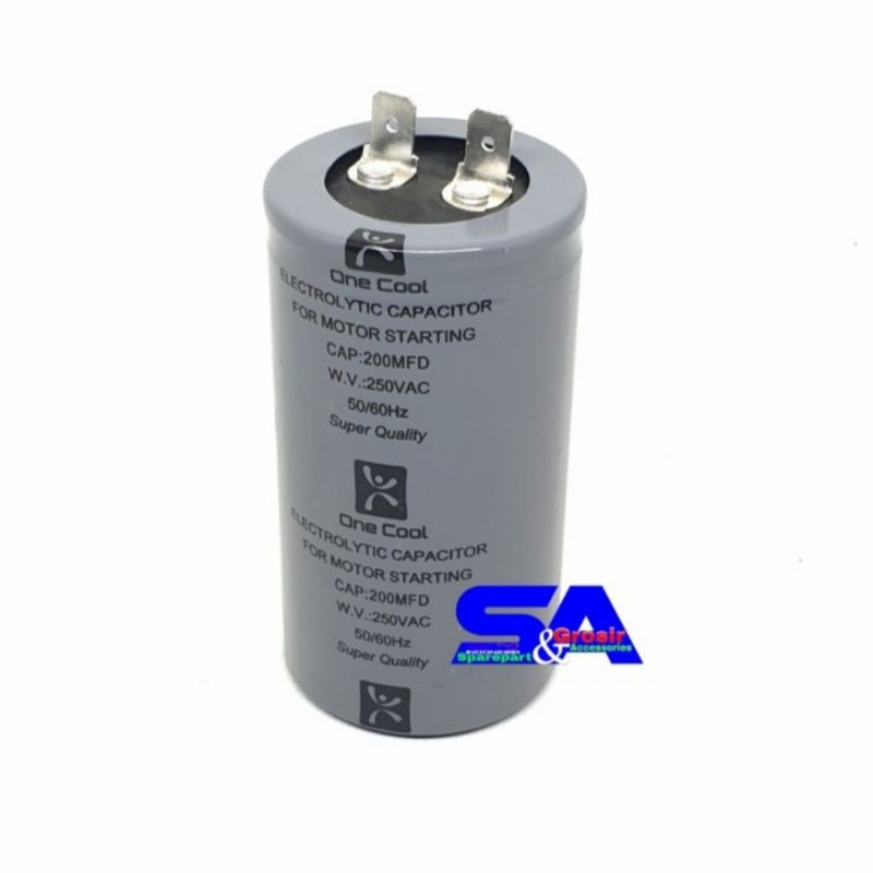 Jual Kapasitor Starting 200 uf/Capacitor/Capasitor Starting 200MFD ...