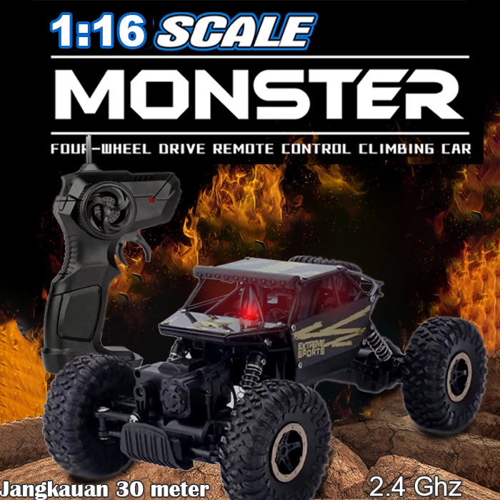 Jual Mobil RC Rock Crawler 1:16 4WD Remote Control 6141 Offroad Truck ...