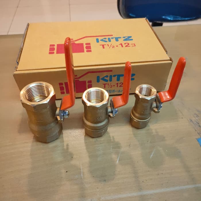 Jual Stop kran Ball Valve KITZ 3/4 asli 100% original | Shopee Indonesia