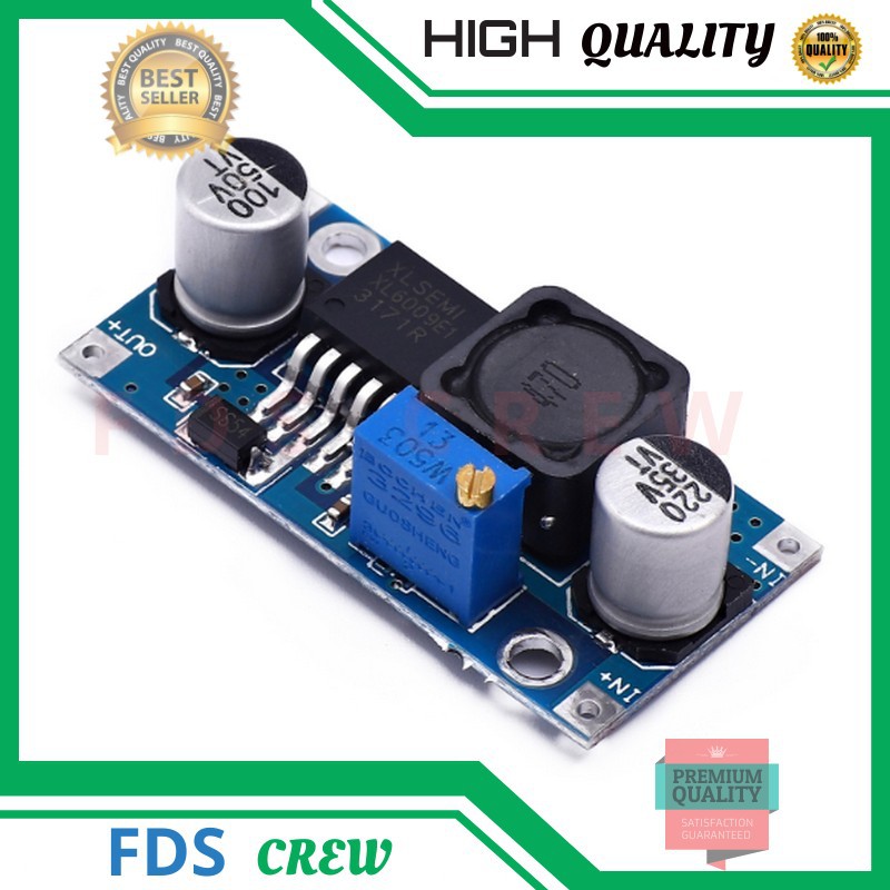 Jual Elektrtonik Modul Step Up DC 5V To 12V XL6009 4 Ampere Boost DC ...