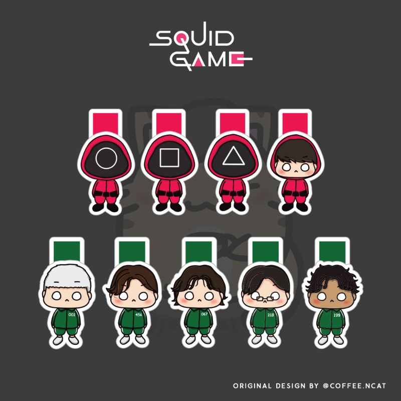 Jual Bookmark Squid Game / Pembatas Buku Squid Game Planner Book ...