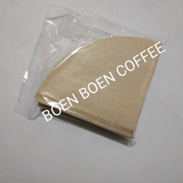 Jual Paper Coffee Filter Kopi Kertas V60 size 01 isi 40 lembar - Brown ...