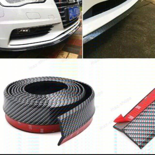 Jual SAMURAI Multi Deflektor Mobil Lips Bumper Depan Carbon 3D ...