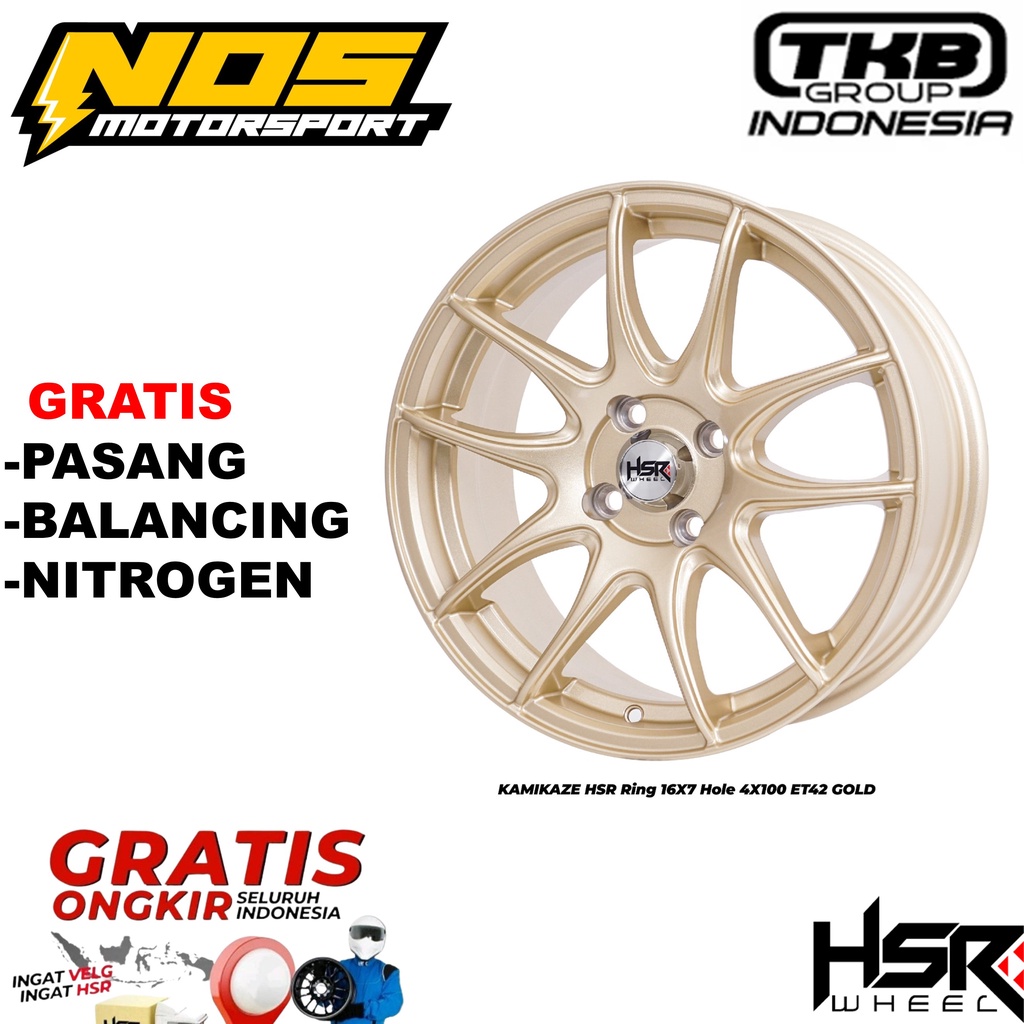Jual VELG MOBIL HSR KAMIKAZE RING 16 UNTUK VIOS MOBILIO ETIOS YARIS ...