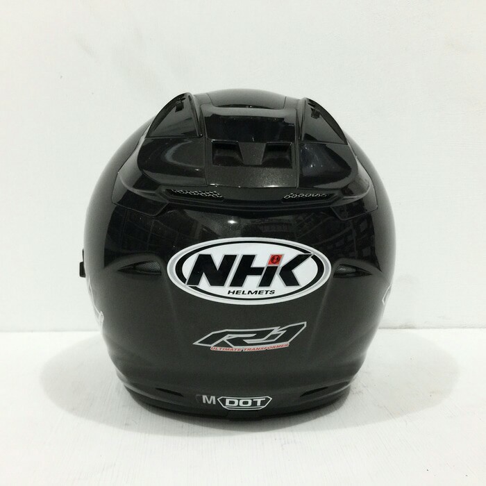 Jual GEMPUR HARGA;; HELM NHK R1 SOLUD GUN METALIC GUNMET ABU METALIK ...