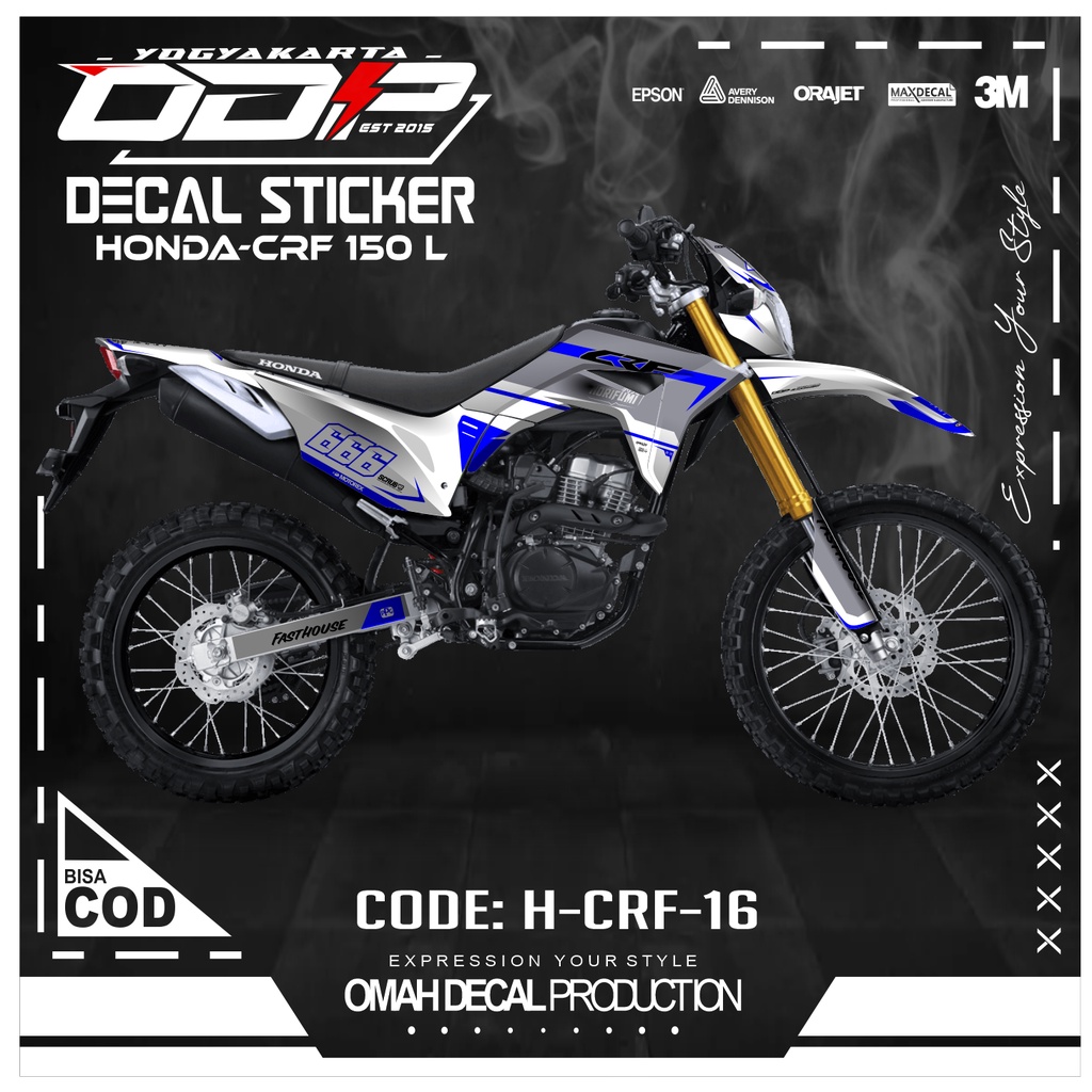 Jual STIKER DECAL HONDA CRF 150 FULLBODY DEKAL HONDA CRF 155 DEKAL ...
