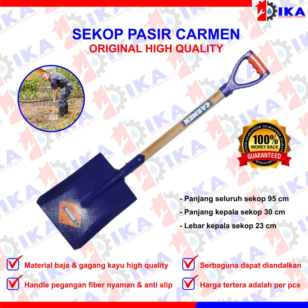 Jual Sekop CARMEN ORIGINAL 100% Biru / Sekop Besar Export Quality Sekop ...