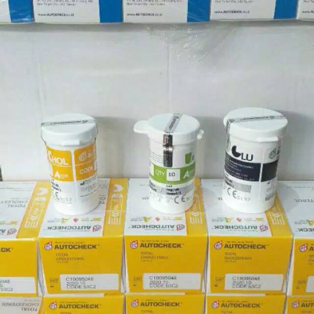 Jual Auto check Streep test cholesterol isi 10 test | Shopee Indonesia