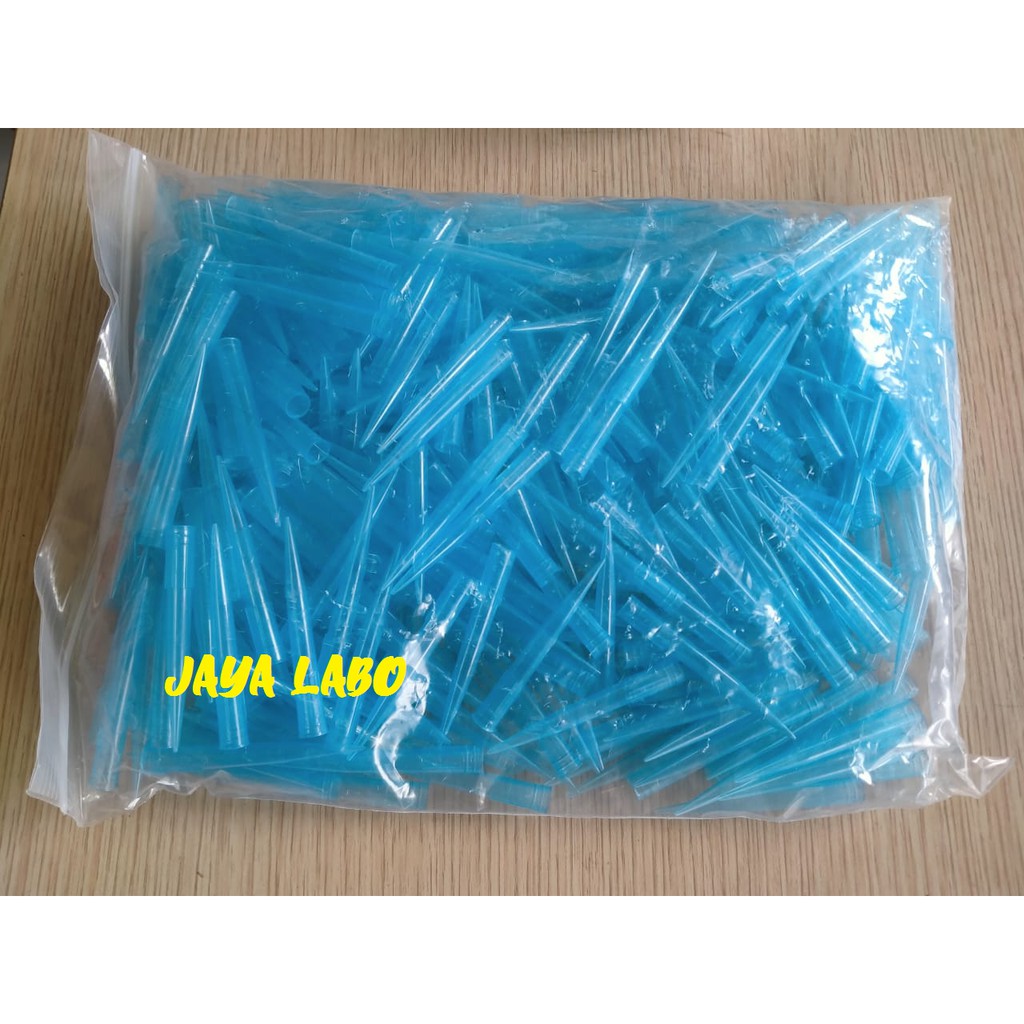 Jual BLUE TIPS 100-1000 microliter/ MICROPIPET TIP BIRU PACK ISI 500 ...