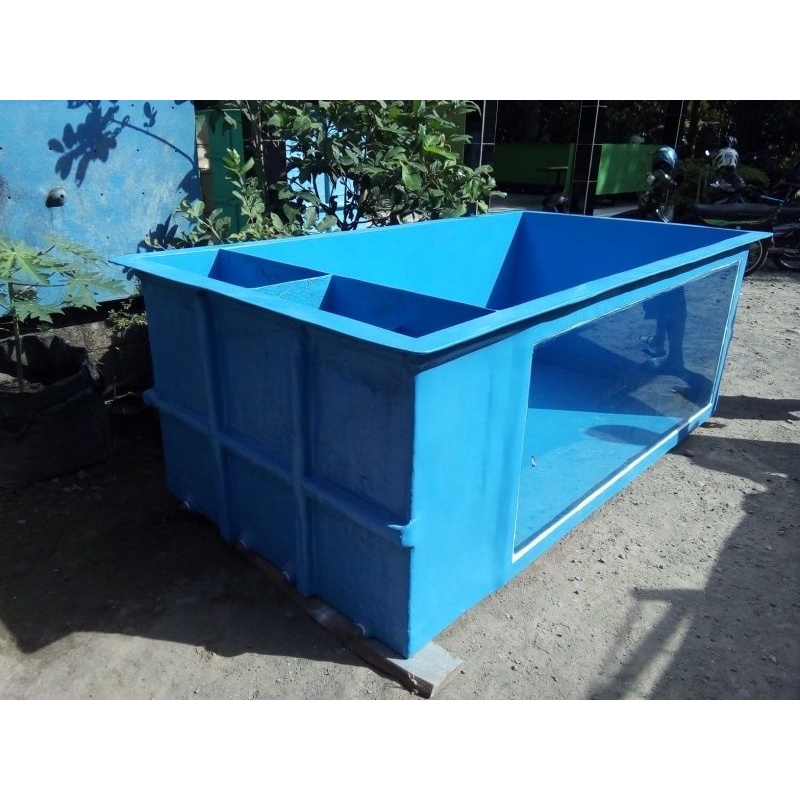 Jual Bak fiber kombinasi filter samping dan kaca tebal 12mm ukuran 230 ...