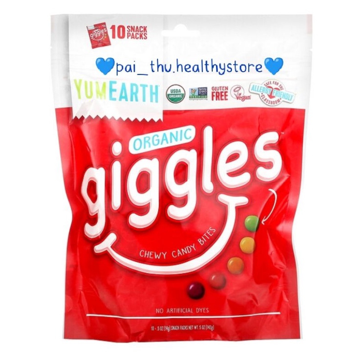 Jual Yumearth Giggles Organic Chewy Candy Bites/Sour-Permen Organik Yum ...