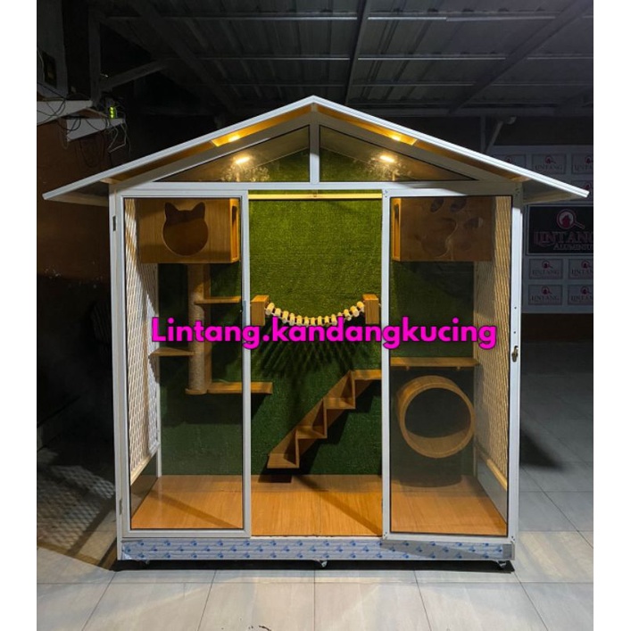 Jual Kandang Kucing Aluminium Minimalis Cat Aquarium Kandang Kucing ...