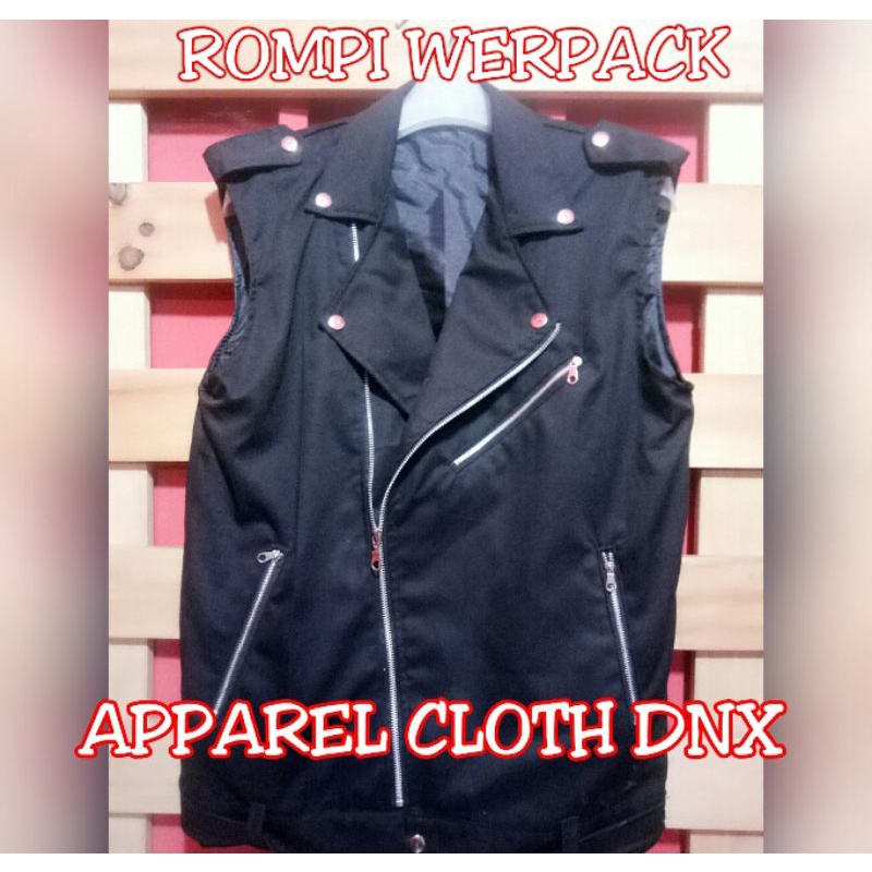 Jual Rompi Werpak Werpack Punk Ramones Rock N Roll Jaket Dobel Kerah ...