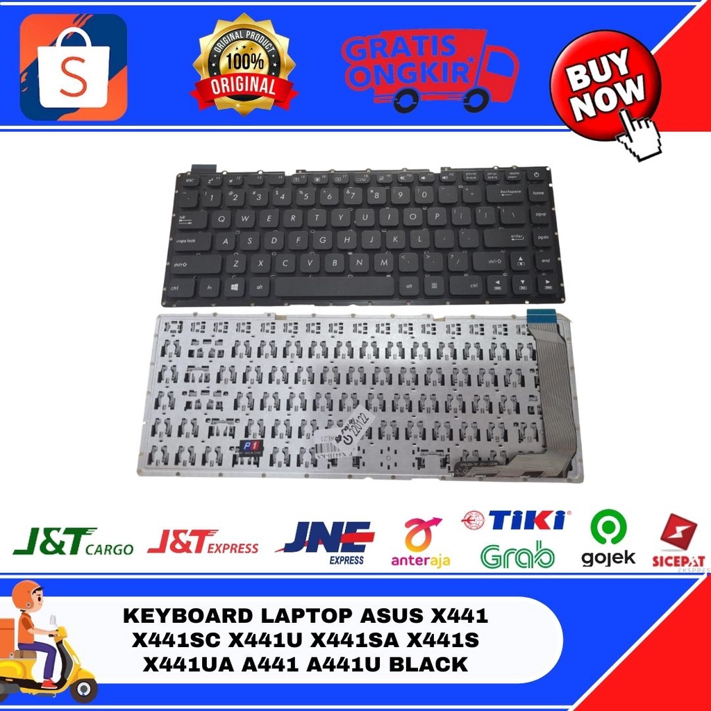 Jual KEYBOARD LAPTOP ASUS X441 X441SC X441U X441SA X441S X441UA A441 A441U BLACK | Shopee Indonesia
