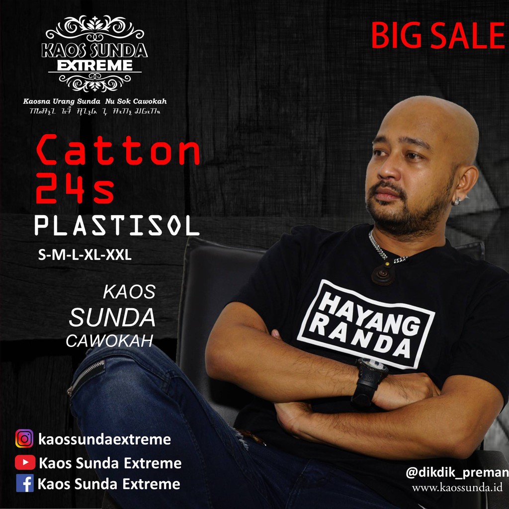 Jual Kaos Sunda Extreme Original HAYANG RANDA | Shopee Indonesia