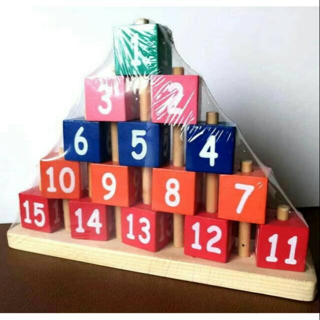 Jual Indonesia Wooden Toys - Mainan Kayu Edukatif Puzzle Balok Bentuk ...