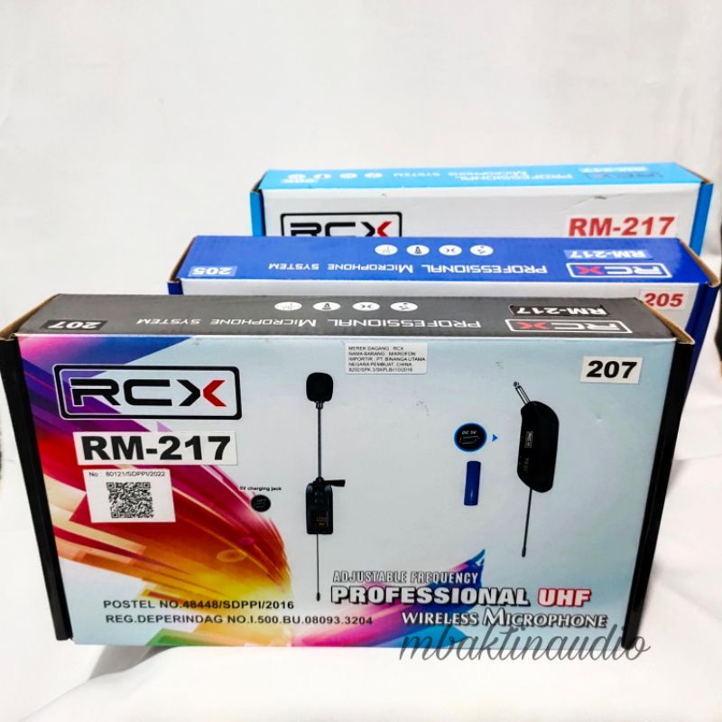 Jual Wireless Microphone RCX RM-217 Series UHF | Shopee Indonesia
