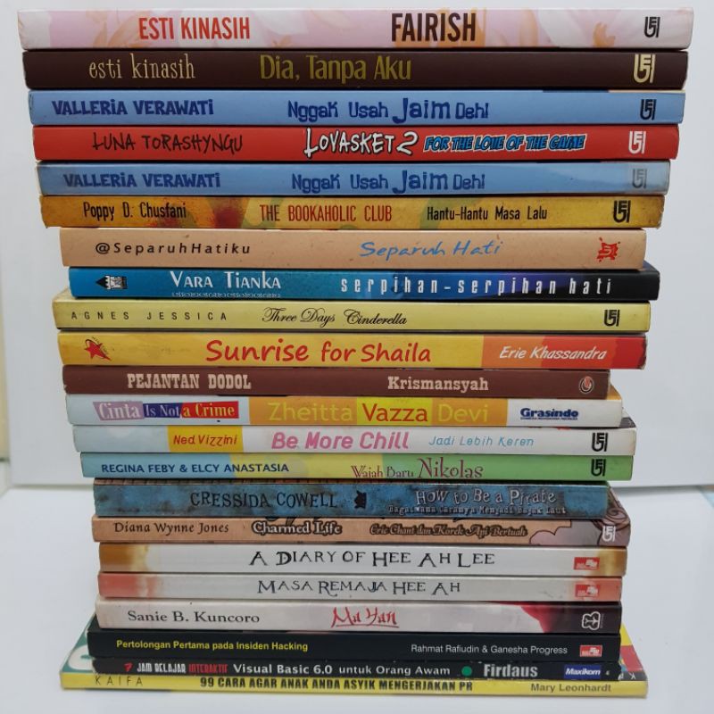 Jual Obral Buku Novel Bekas Preloved Teenlit Murah | Shopee Indonesia