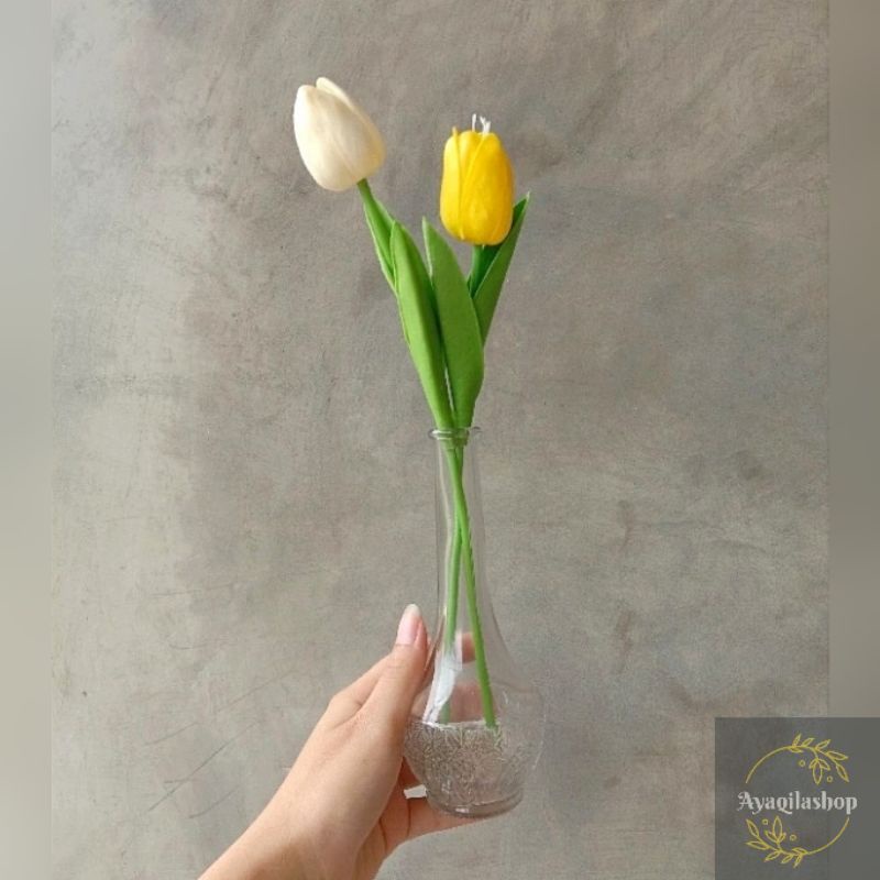 Jual VAS BUNGA AESTHETIC / VAS BUNGA KACA / VAS BUNGA KACA BENING ...