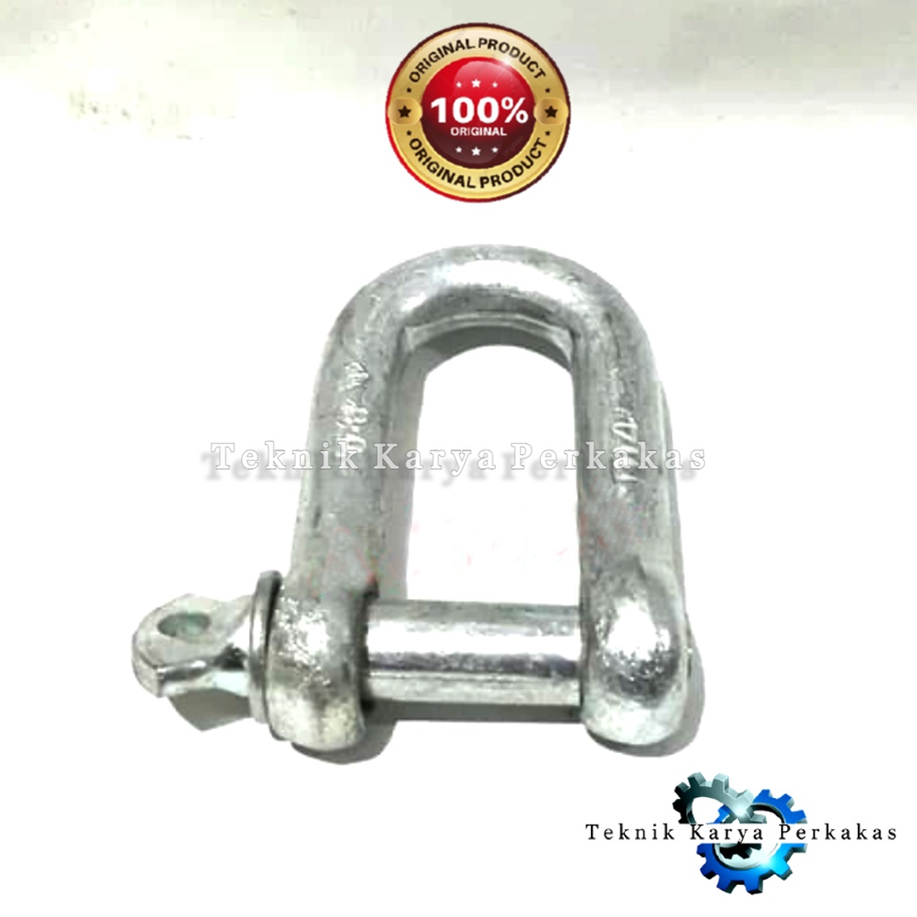 Jual Bow SHACKLES SEGEL D 8mm 10mm 12mm SAMBUNGAN RANTAI BESI 8mm GREAT ...
