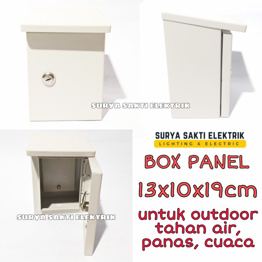 Jual BOX PANEL LISTRIK OUTDOOR 2mm 10X13x19 WARNA PUTIH TULANG | Shopee ...