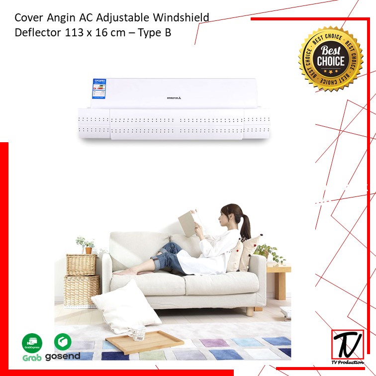 Jual Cover Angin Ac Adjustable Pendingin Air Conditioner Windshield ...