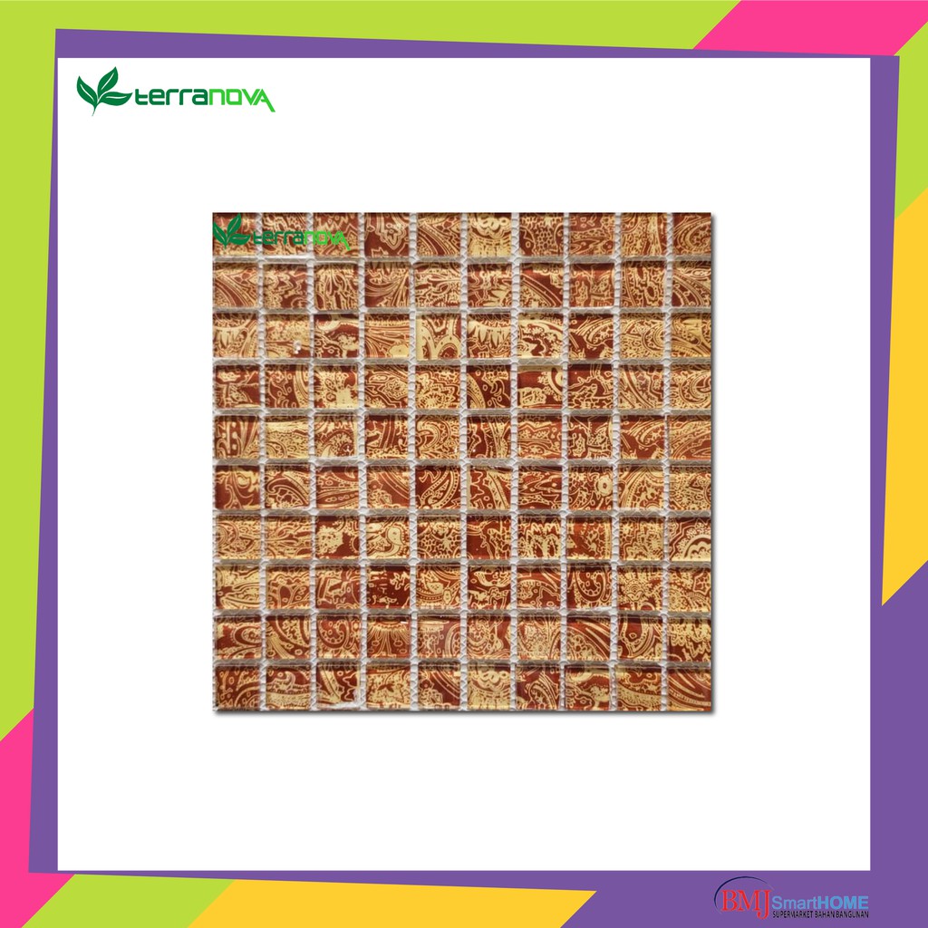 Jual KERAMIK MOZAIK KACA 23438 UK 30X30 CM | Shopee Indonesia