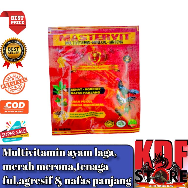 Jual MASTER VIT / MASTERVIT MULTIVITAMIN AYAM - 1 Saset | Shopee Indonesia