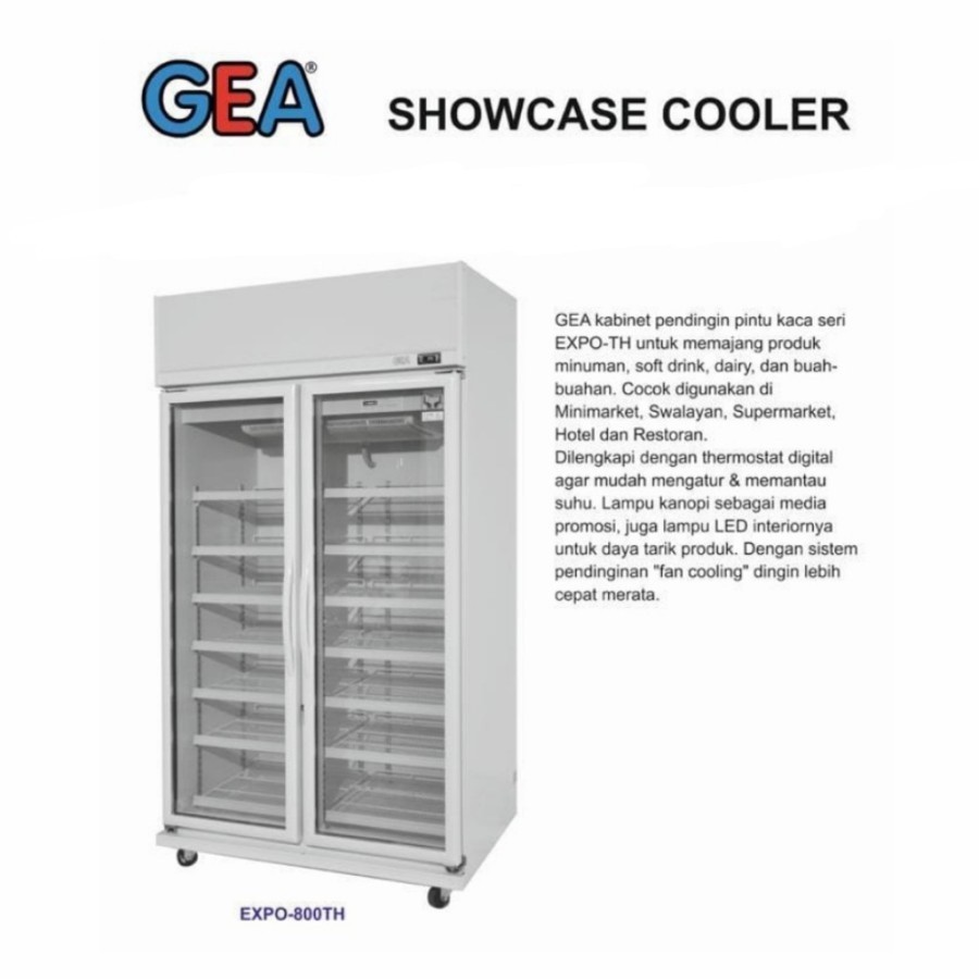 Jual SHOWCASE COOLER GEA EXPO-800TH SHOWCASE PENDINGIN MADE IN THAILAND ...