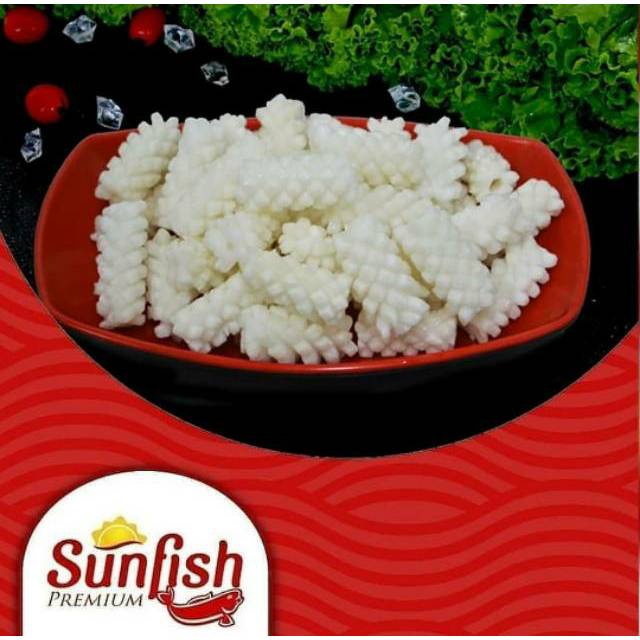 Jual Sunfish Kembang Cumi Frozen food 500gr Olahan Cumi Produk Sunfis ...