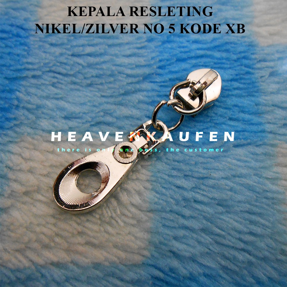 Jual Kepala Resleting/Kepala Zipper Variasi Nikel Silver No 5 Kode XB ...