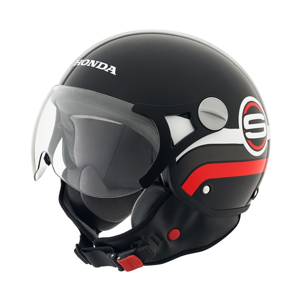 Jual HELM HONDA SCOOPY CLASSIC S20 BLACK | Shopee Indonesia