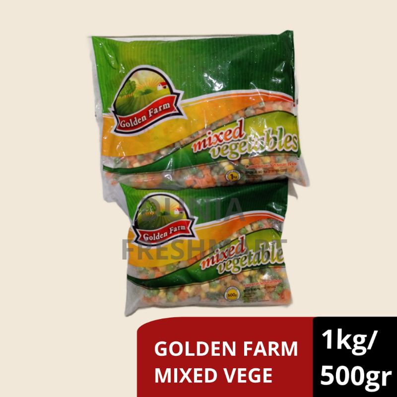 Jual GOLDEN FARM MIX VEGETABLES 500GR/1KG SAYURAN BEKU CAMPUR MIXED ...