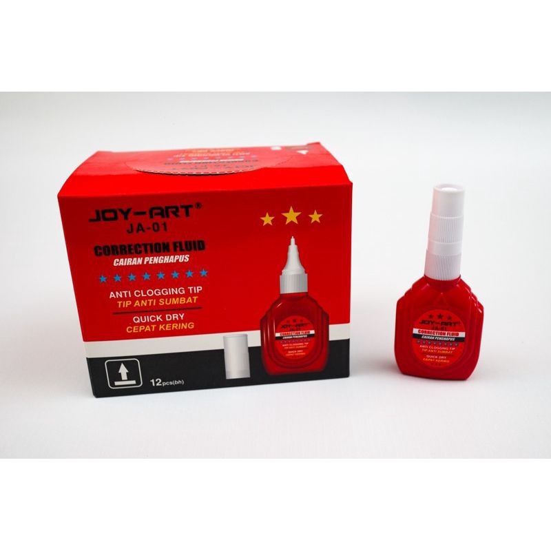 Jual TIP EX JOY ART JA-01 ISI 12BOTOL (1LUSIN) | Shopee Indonesia