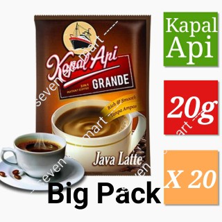 Jual Kopi Kapal Api Grande Java Latte 20 Sachet | Shopee Indonesia