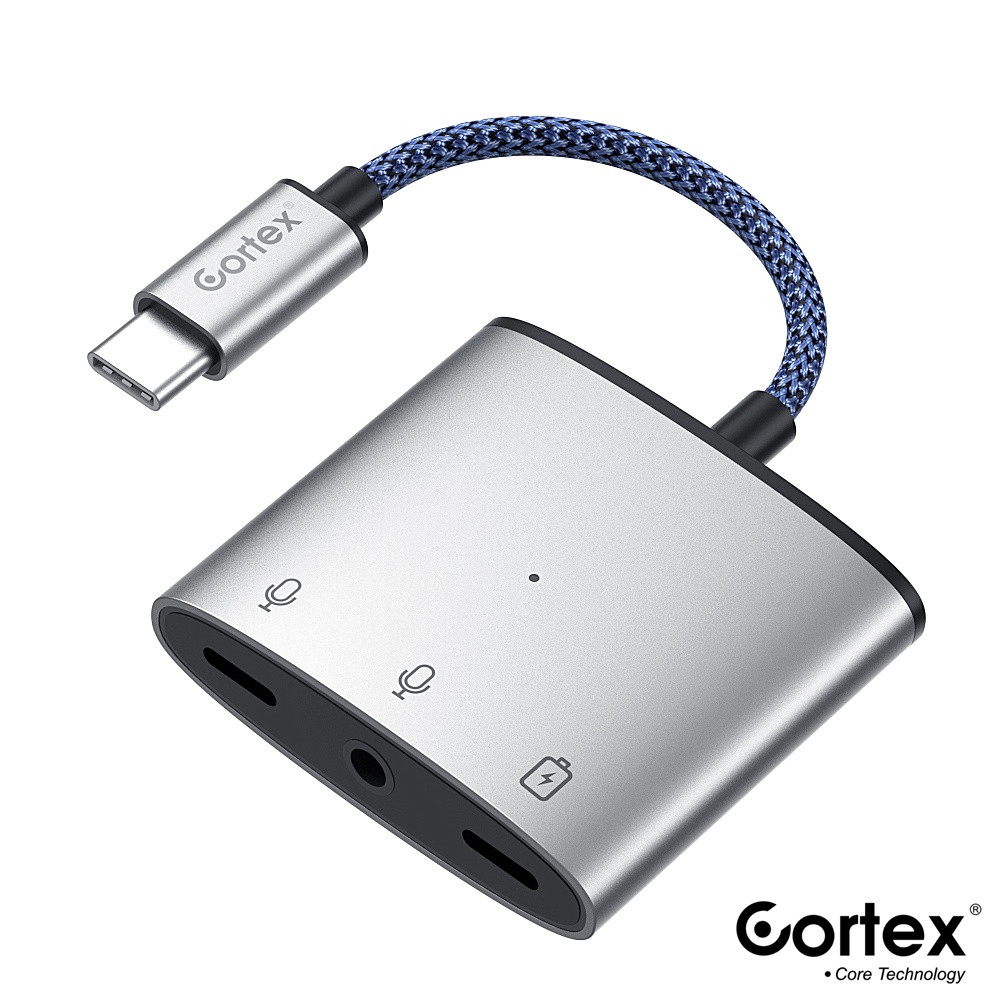Jual Cortex Adapter Splitter 2 in 1 60W Tipe c to 3.5mm to Type C USB C ...