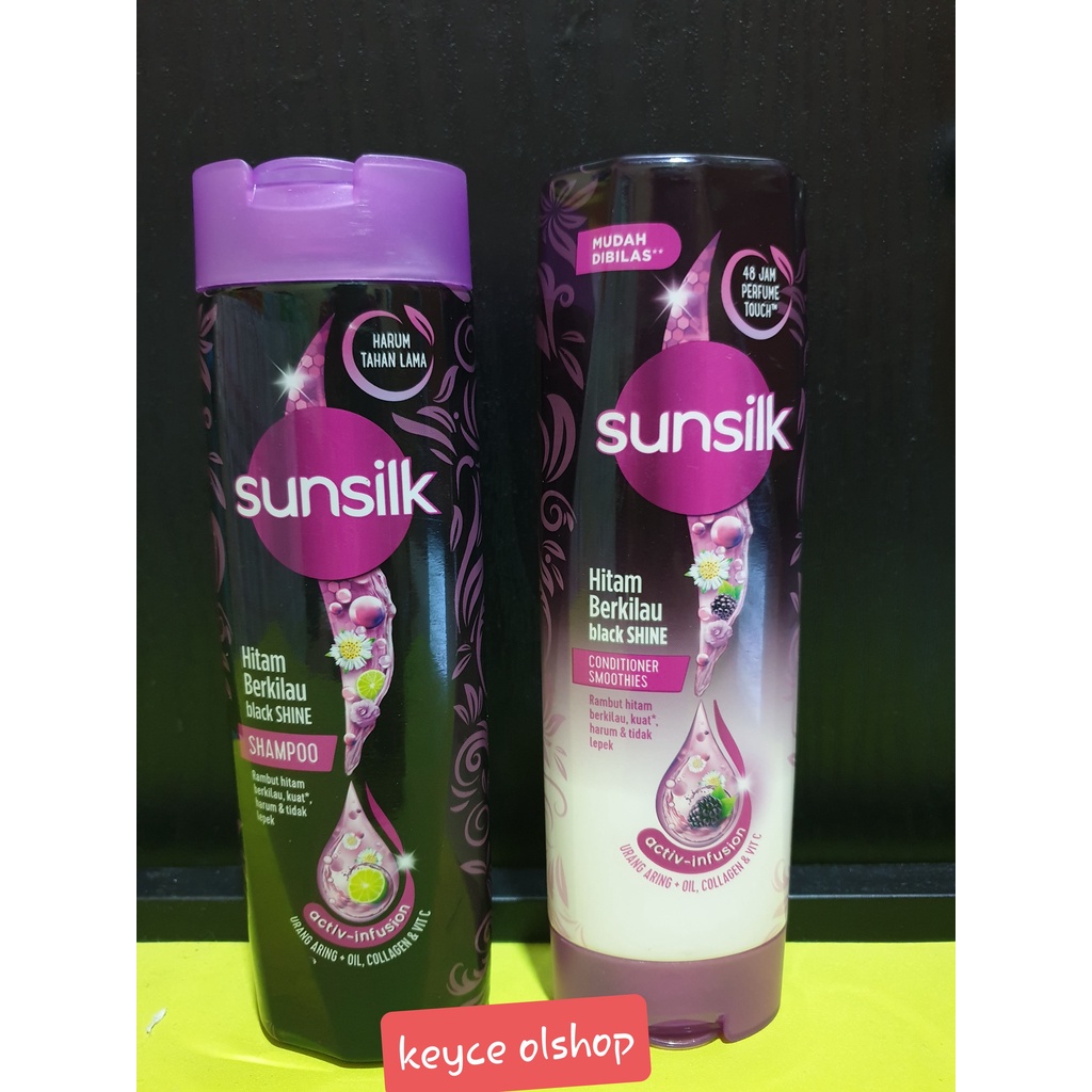 Jual Shampo/sampo/shampoo & conditioner/ konditioner Sunsilk Hitam ...