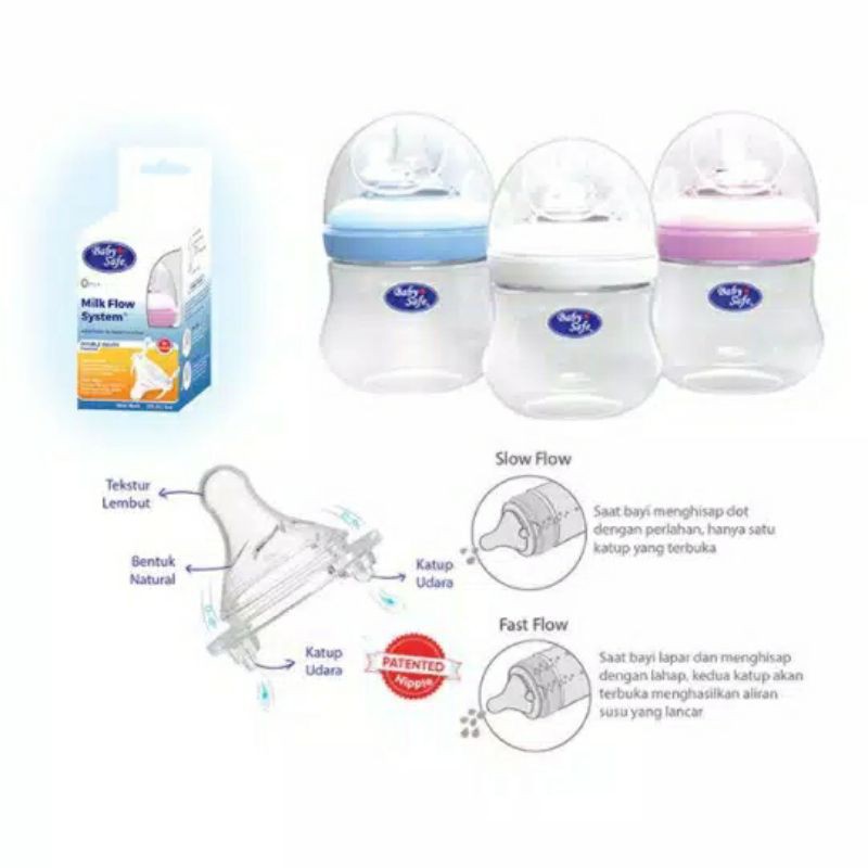 Jual Baby safe botol milk flow system | Shopee Indonesia